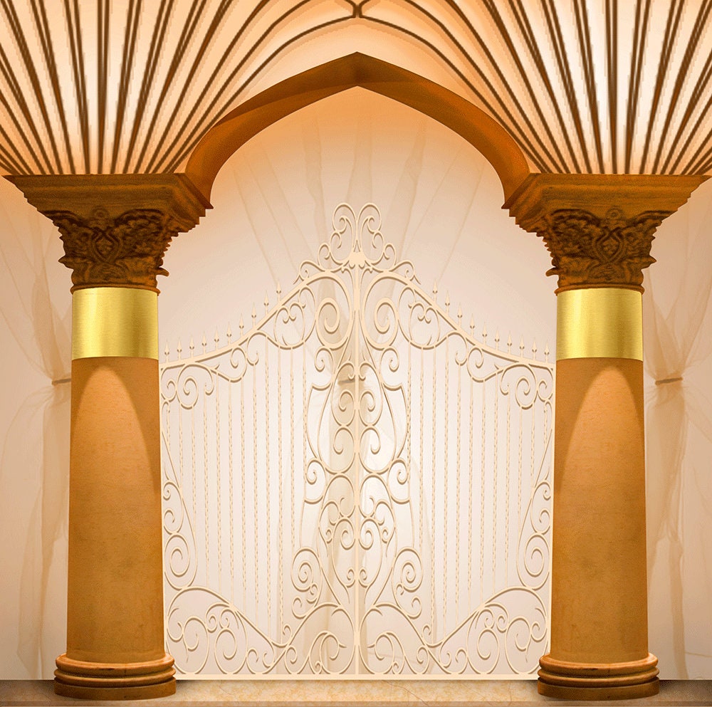 Formal Fabric Backdrop, Ball Party Decor With Marble Floor, Photo ...