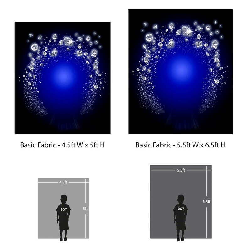 Diamond Arch Photo Backdrop, Blue and Black Prom Decor - Etsy