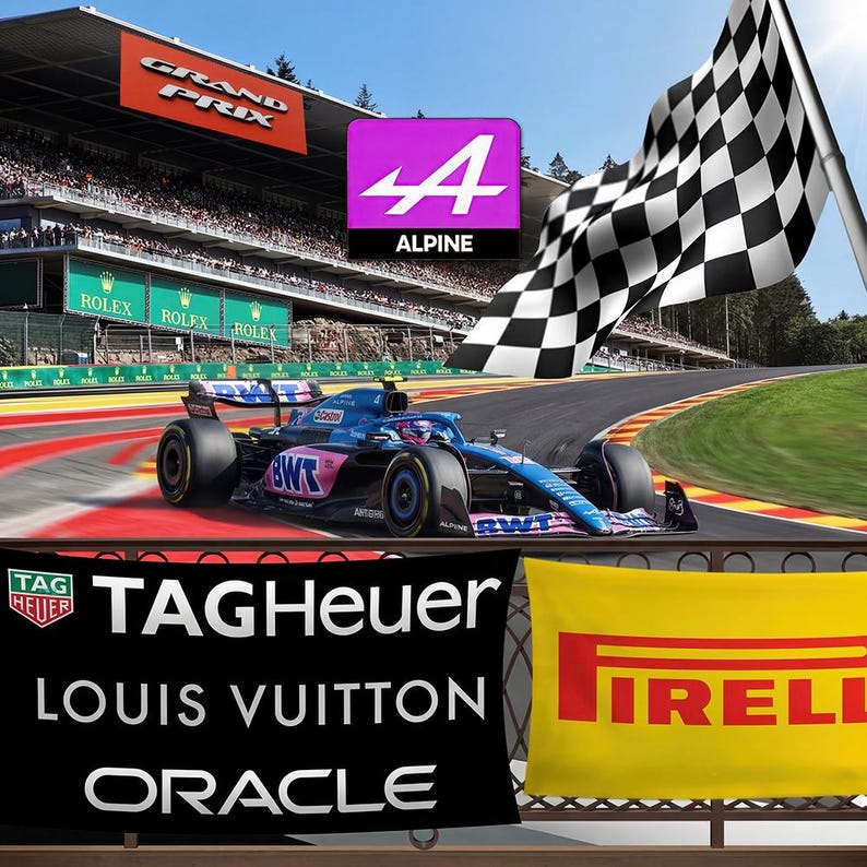 Formula 1 Backdrops, Choose Your Team, Grand Prix Racing Fabric Party ...