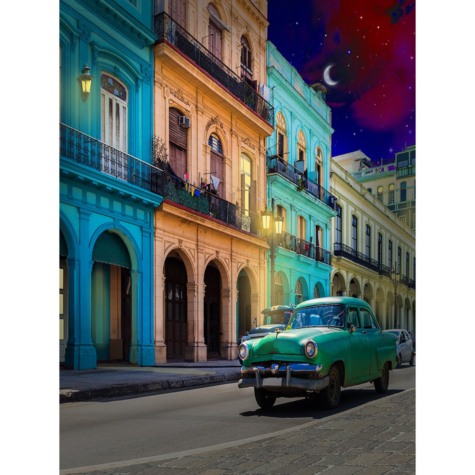 Havana Street Backdrop Cuban Photo Backdrop City Street - Etsy
