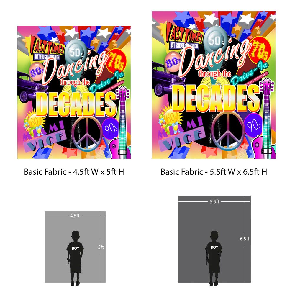 Retro Dance Decades Backdrop, Party Photography Background - Etsy