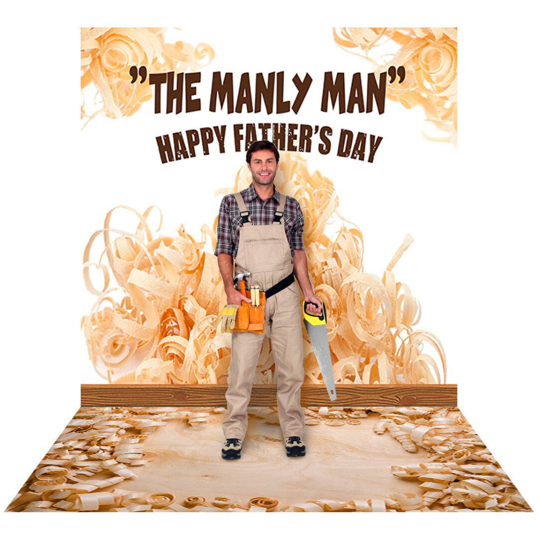 Father's Day Backdrop, Manly Man Photo Backdrop, Handyman Party Decor ...