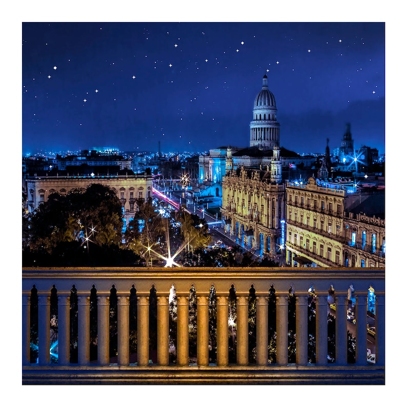 Havana Cuba City Skyline Photo Backdrop, Caribbean Theme - Etsy