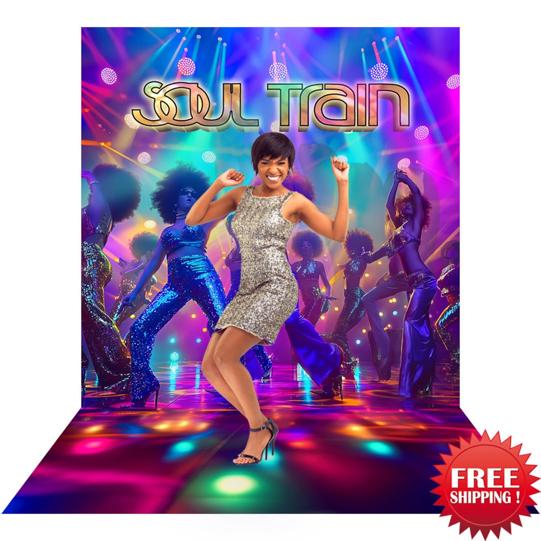 Soul Train Party Decorations, Photo Backdrop, Disco Birthday Banner and ...