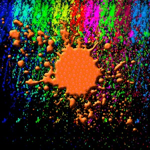 Paintball Backdrop, Birthday Backdrop, Paint Splatter, Party Decor ...