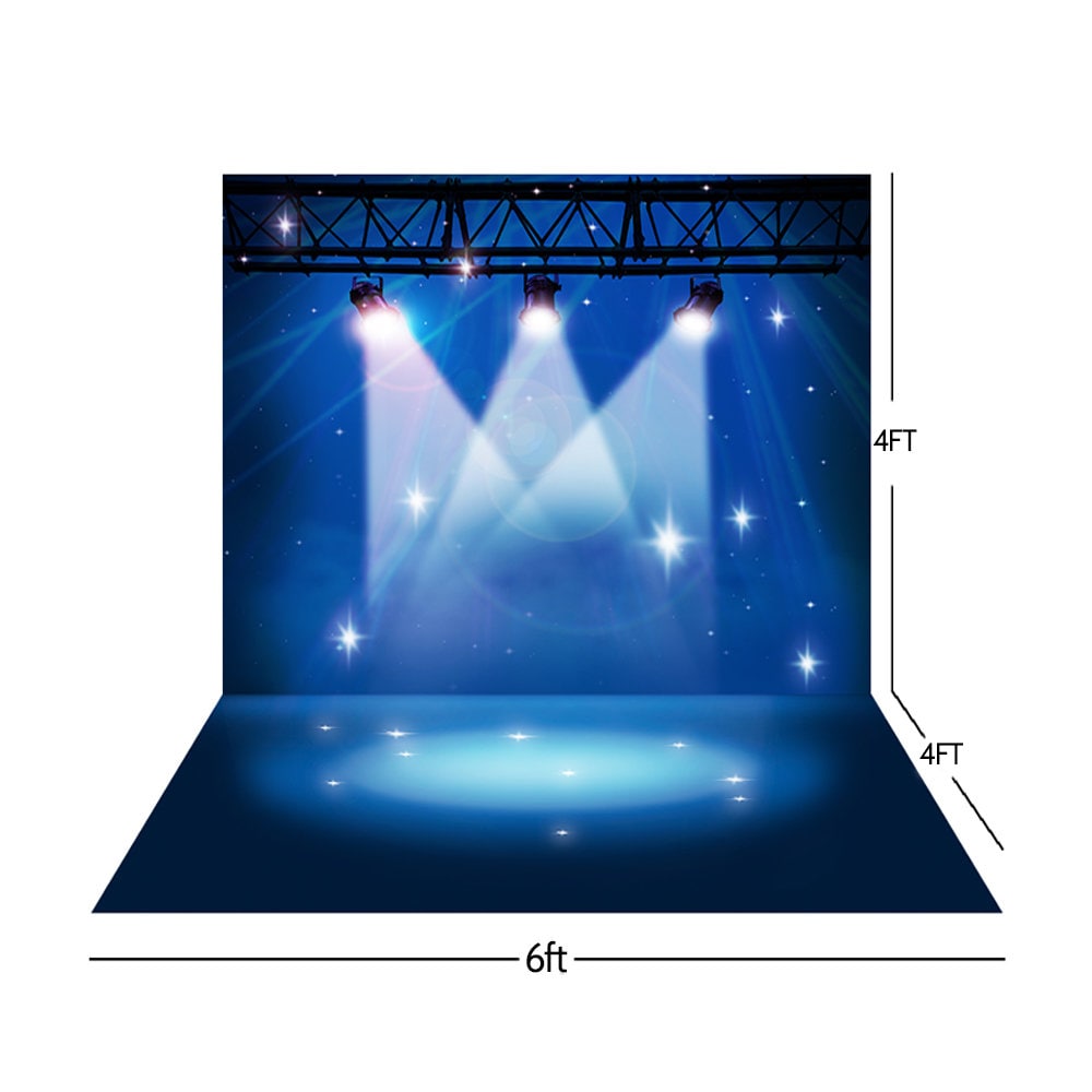 Musical Stage Backdrop: Children's Recital, School Play Photo Booth - Etsy