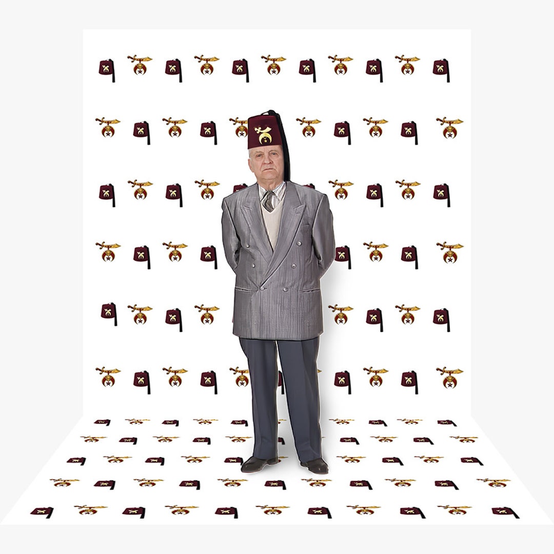 Shriner Step and Repeat Backdrop, Photo Booth, Award Party Photo Prop ...