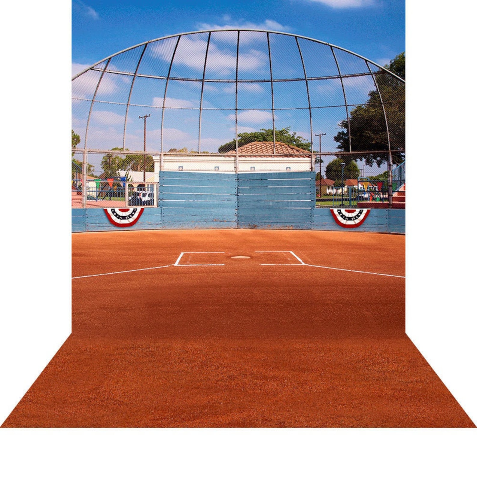 Home Plate Backdrop Little League Photos Baseball Field | Etsy