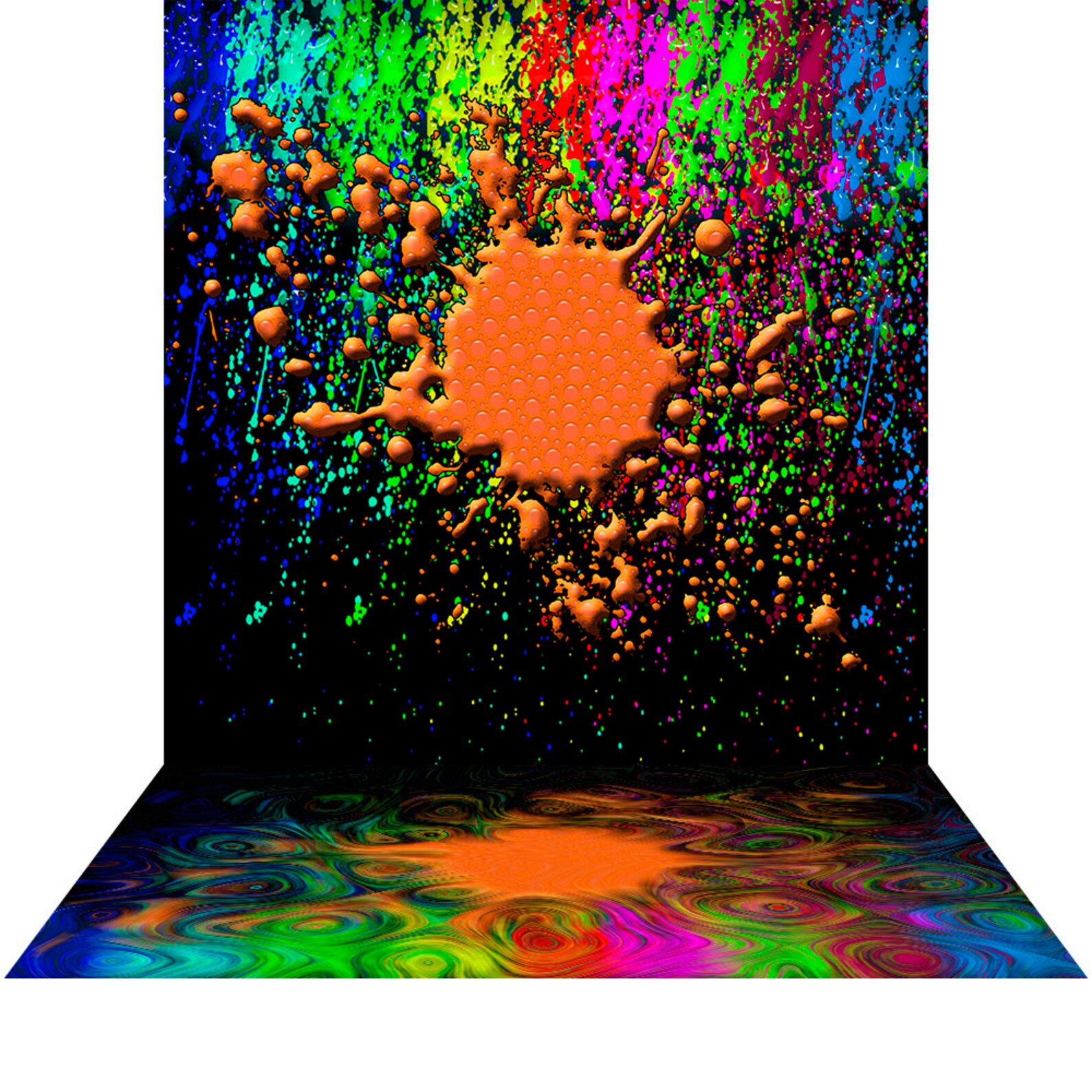 Paintball Backdrop, Birthday Backdrop, Paint Splatter, Party Decor ...
