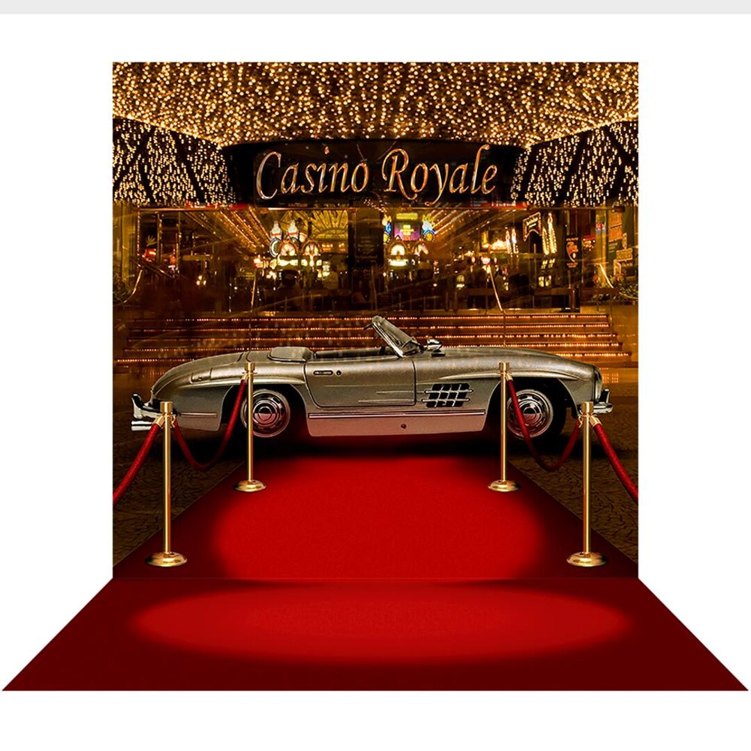 Casino Royale 007 Backdrop, 10ft X 20ft James Bond Photo Backdrop, Red ...
