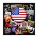American Rock Band Birthday Backdrop: Music Party Fabric Prop - Etsy