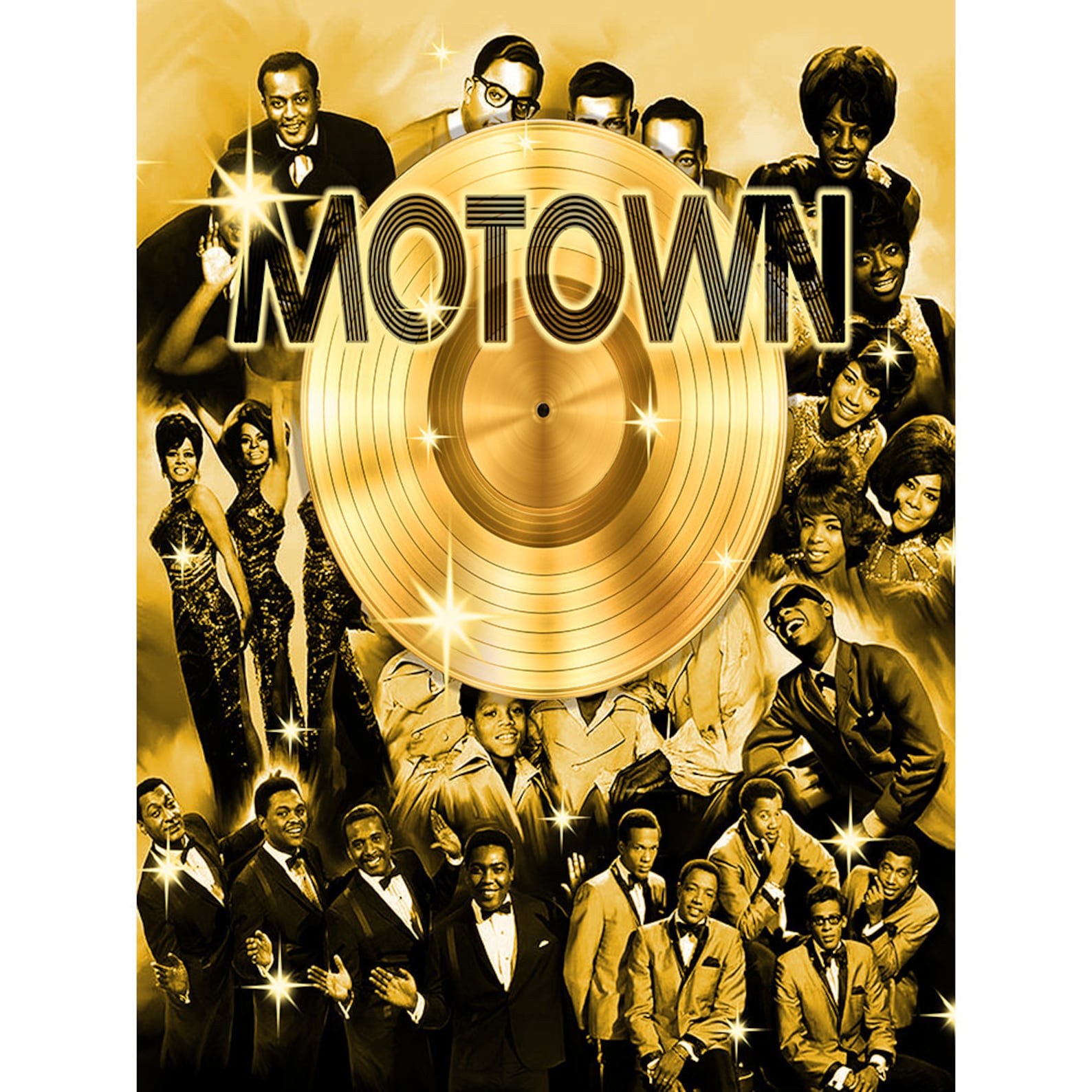 Motown Gold Event Backdrop Banner Disco Birthday Banner and - Etsy