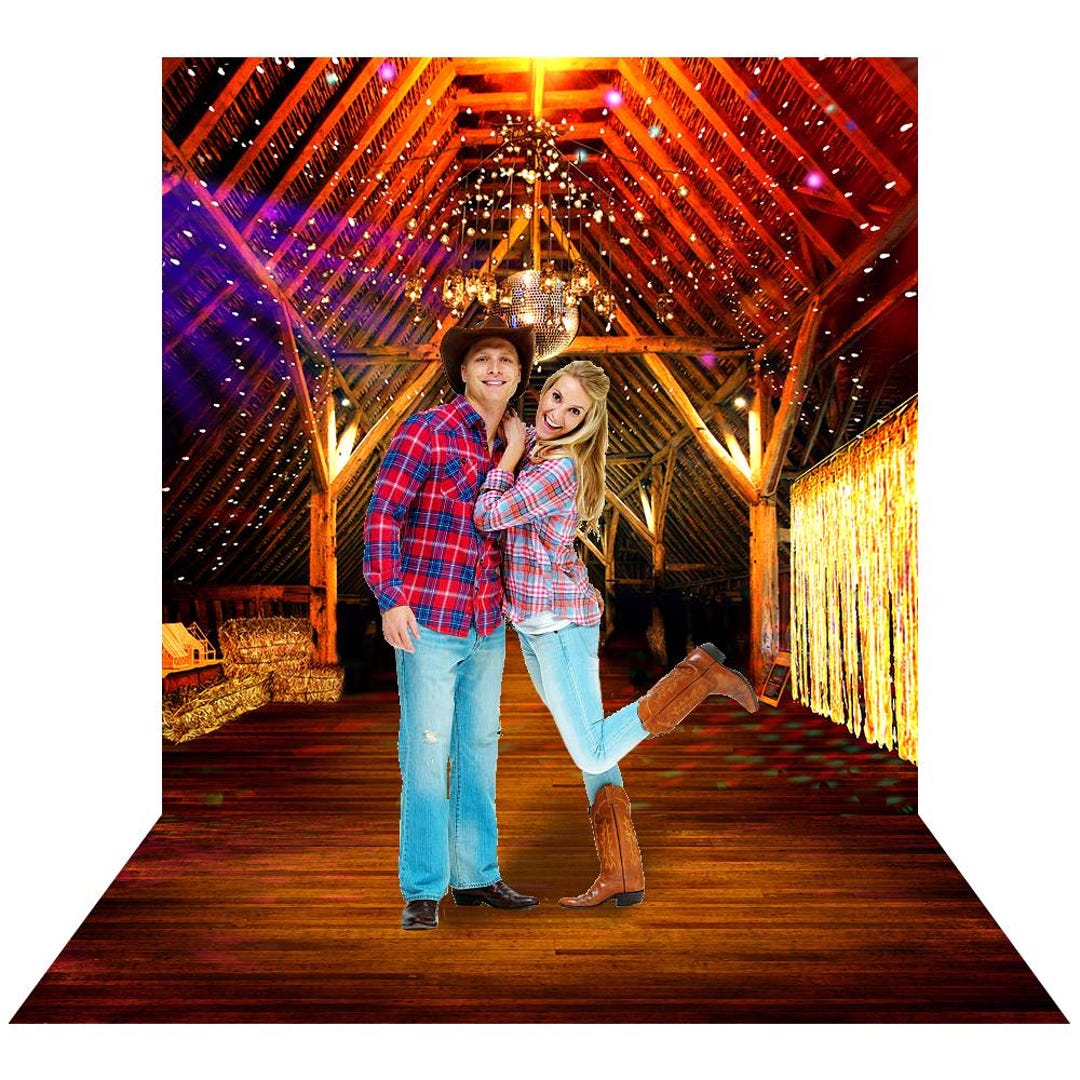 Barn Dance Backdrop, Country Western Sadie Hawkins Decor, Footloose Red ...