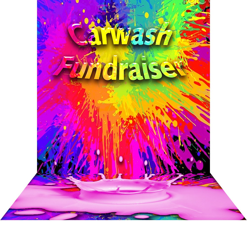 Fundraiser Backdrop, Fabric Photo Background, Personalize Text - Etsy