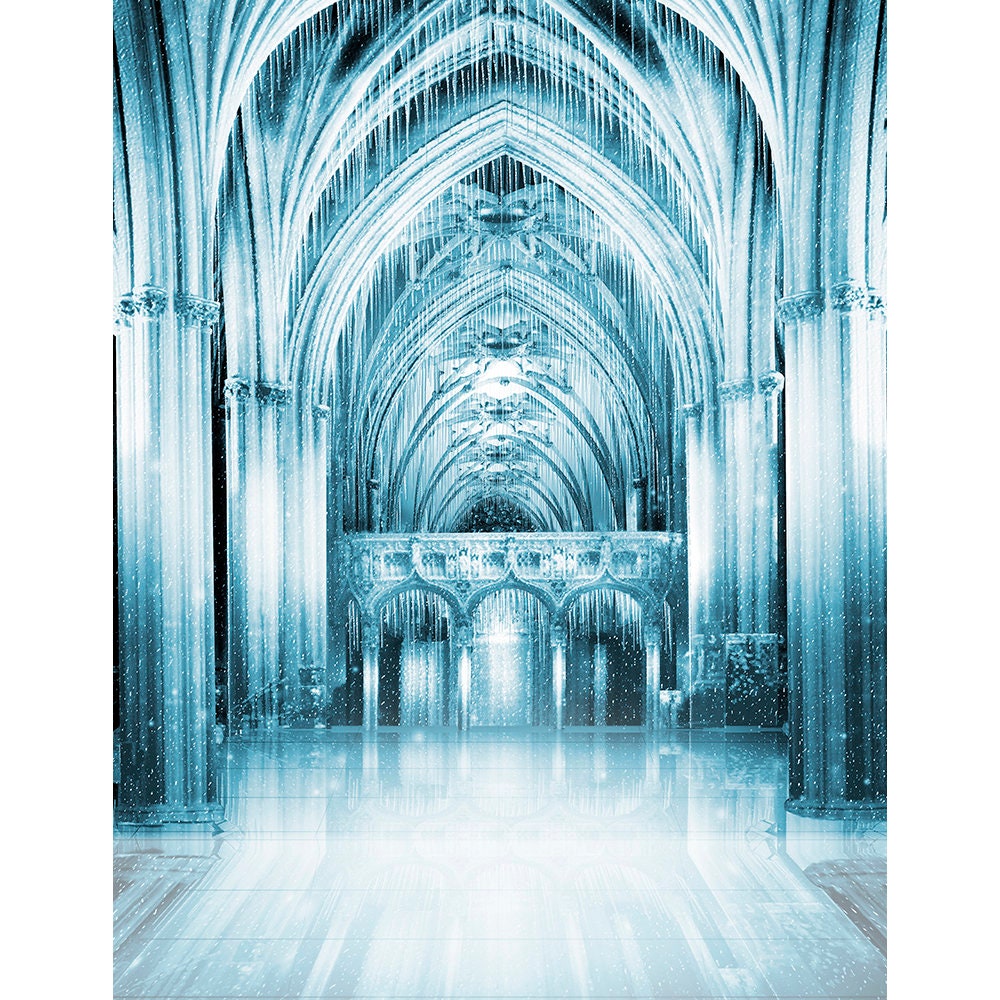 Ice Castle Backdrop, Photo Backdrop, Birthday Party Backdrop, Party ...