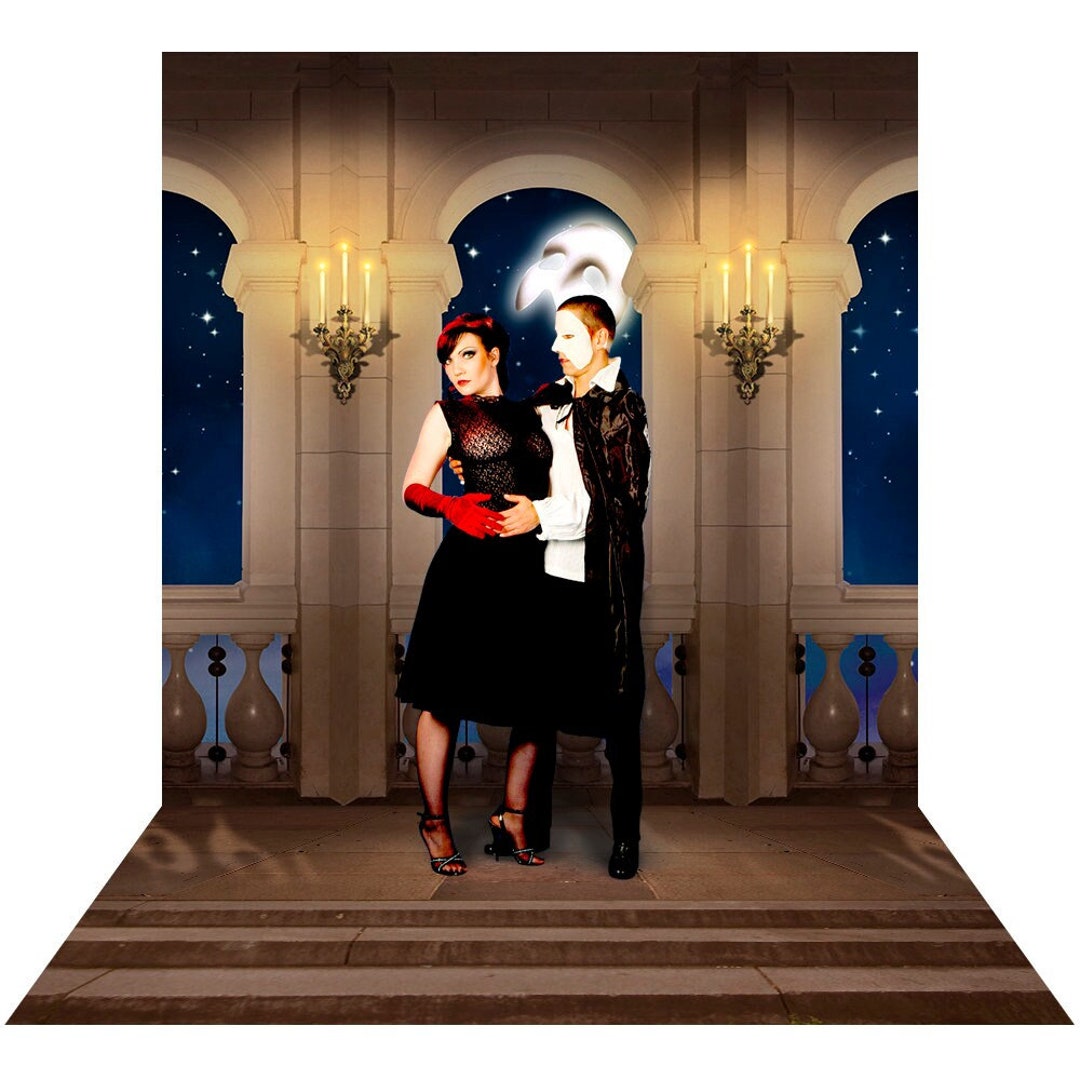 Phantom of the Opera Backdrop, Masquerade Ball Backdrop, Balcony ...