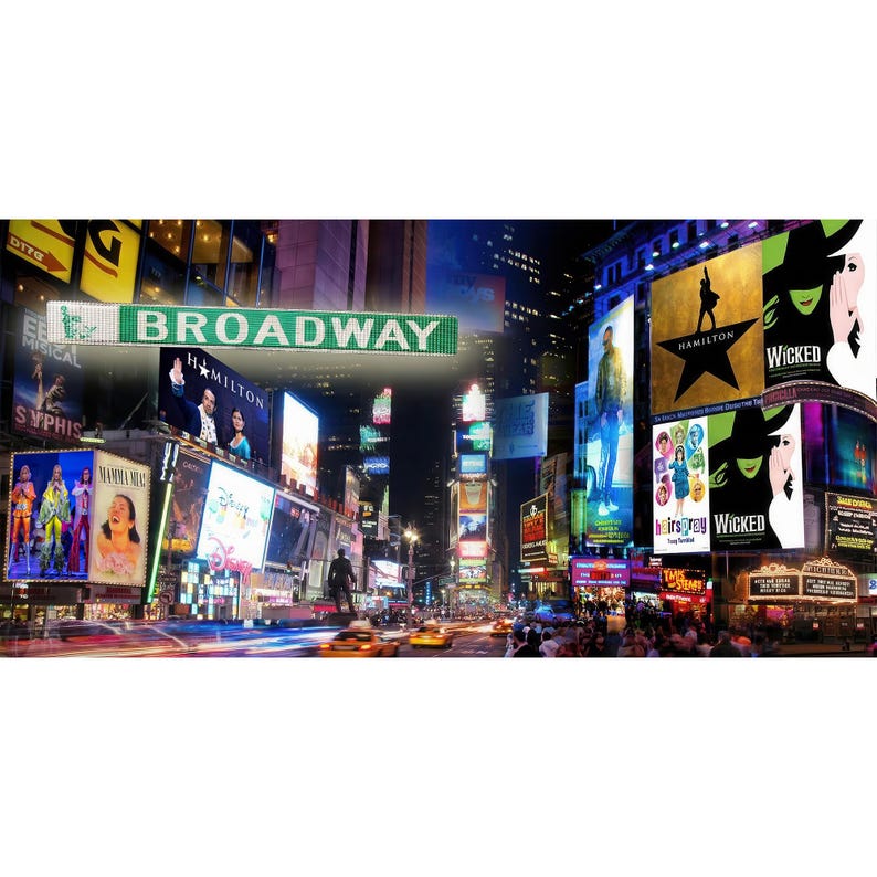 Broadway Theater Backdrop, Times Square, Vaudeville Party Banner - Etsy