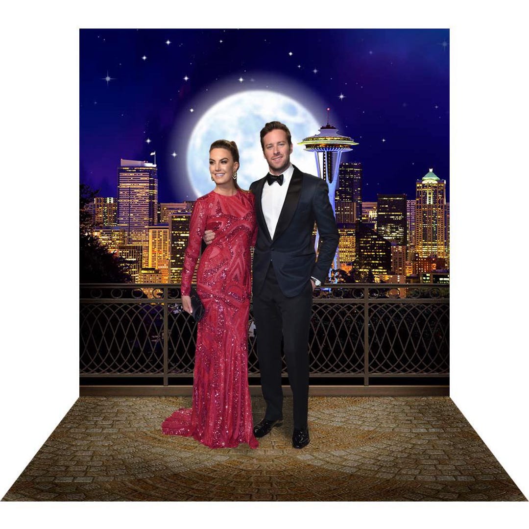 Seattle Backdrop, Space Needle, City Scene Party Fabric Banner - Etsy