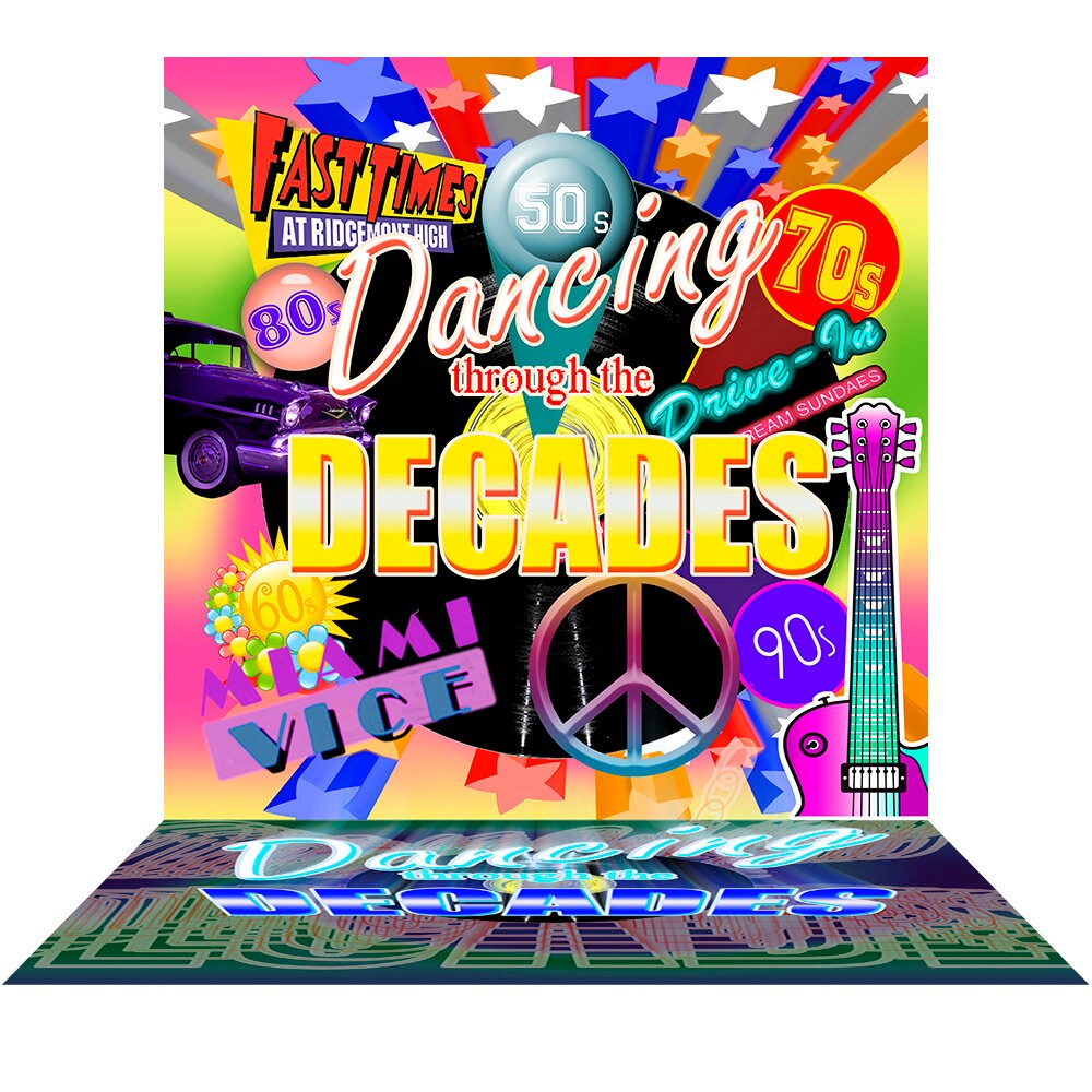 Dance Contest or Party Backdrop Music Through the Decades for - Etsy Canada