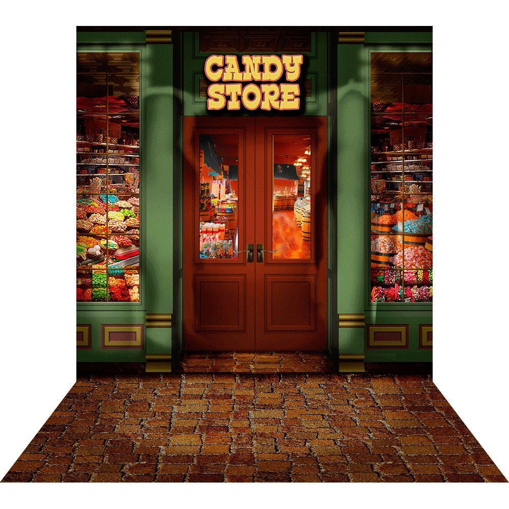 Wonka Candy Store Photo Backdrop, Birthday Party Prop - Etsy