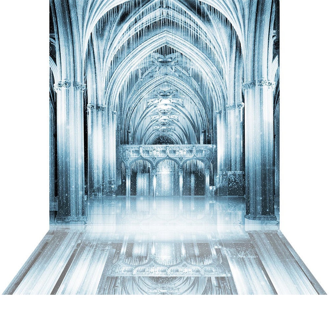 Ice Castle Backdrop, Photo Backdrop, Birthday Party Backdrop, Party ...