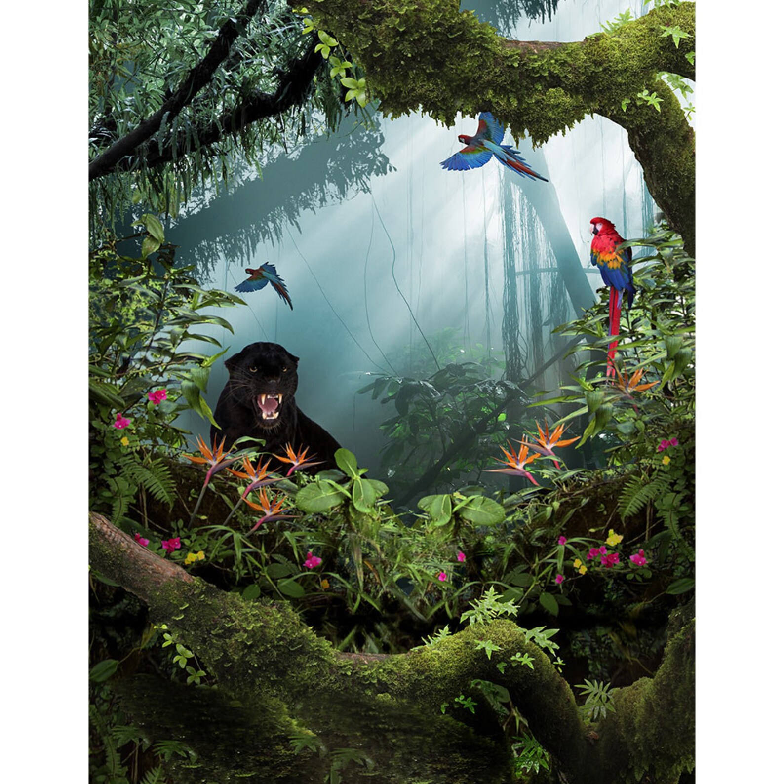 Jungle Book Backdrop Black Panther Tarzan Mowgli Photo - Etsy