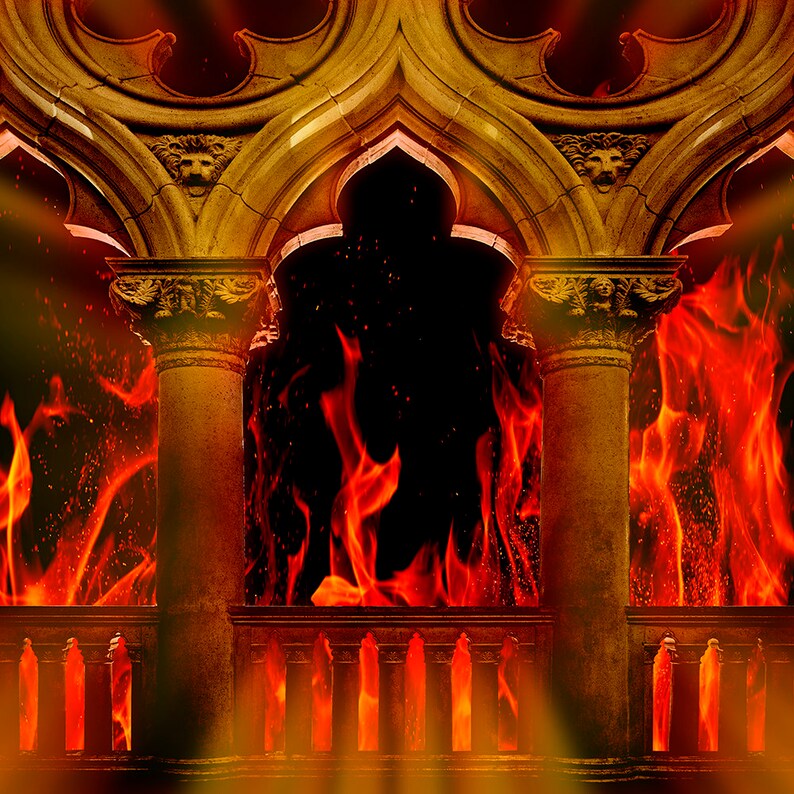 Flame Dante's Inferno Fire Backdrop Heat Red Hot - Etsy