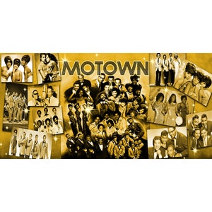 Motown Gold Event Backdrop Banner: 1960s Music Party Decoration - Etsy