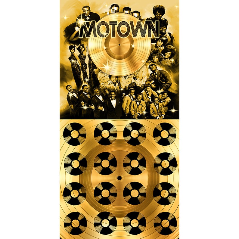 Motown Gold Step and Repeat Event Backdrop Banner Disco | Etsy