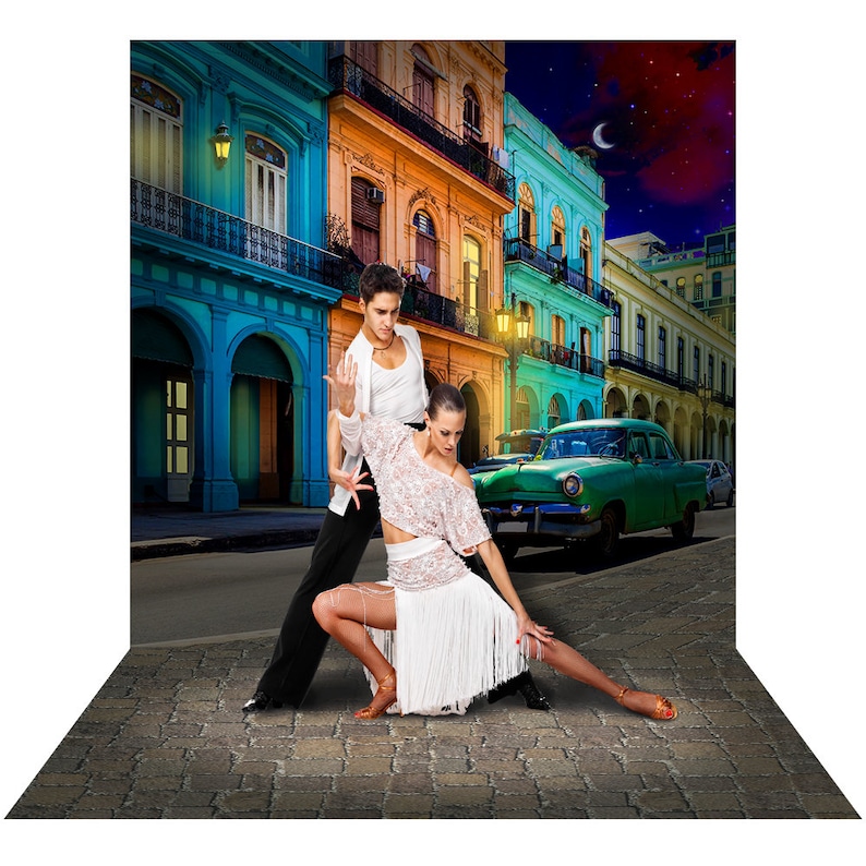 Havana Street Backdrop, Cuban Photo Booth Backdrop - Etsy