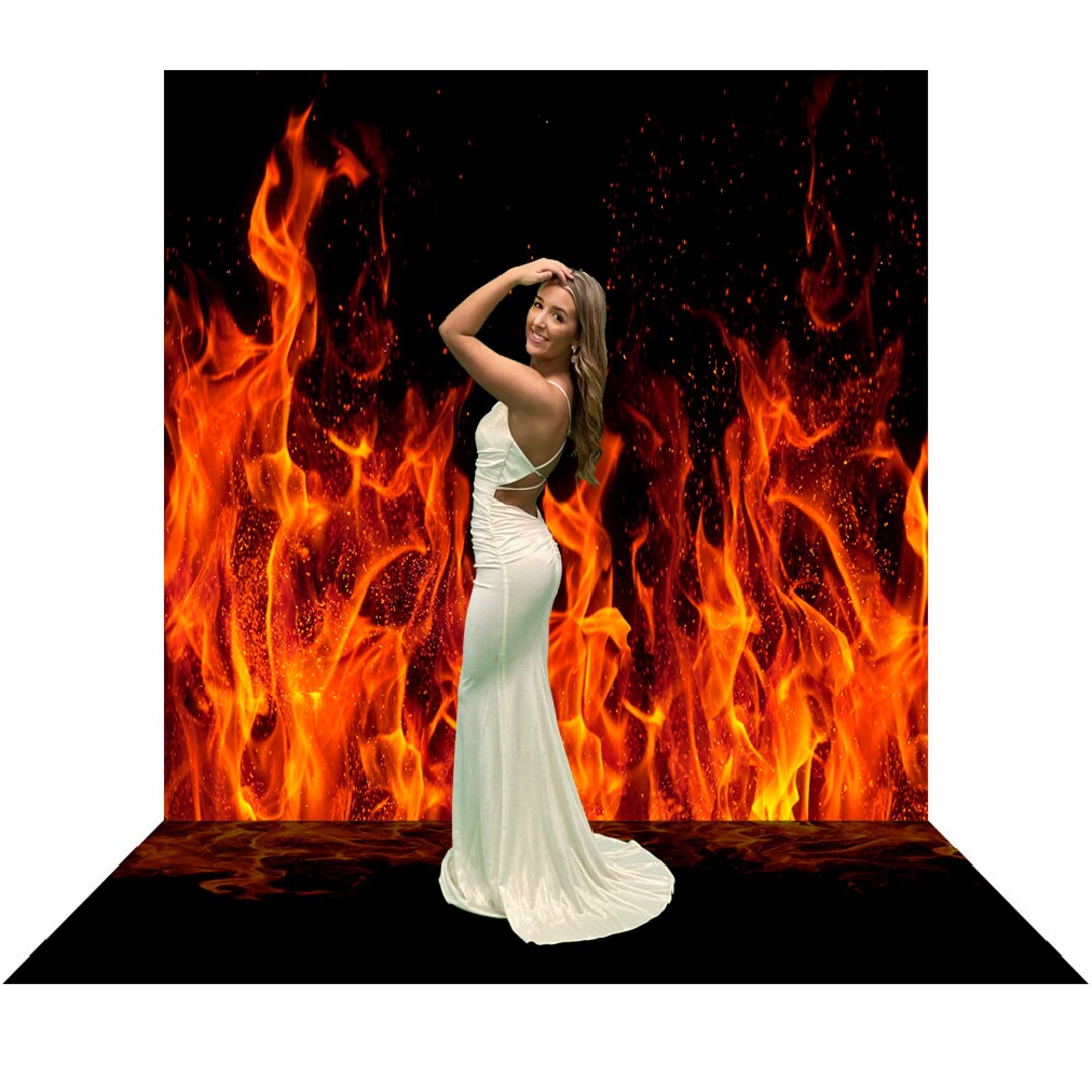 Flame Backdrop, Fire Fabric Photo Background - Etsy