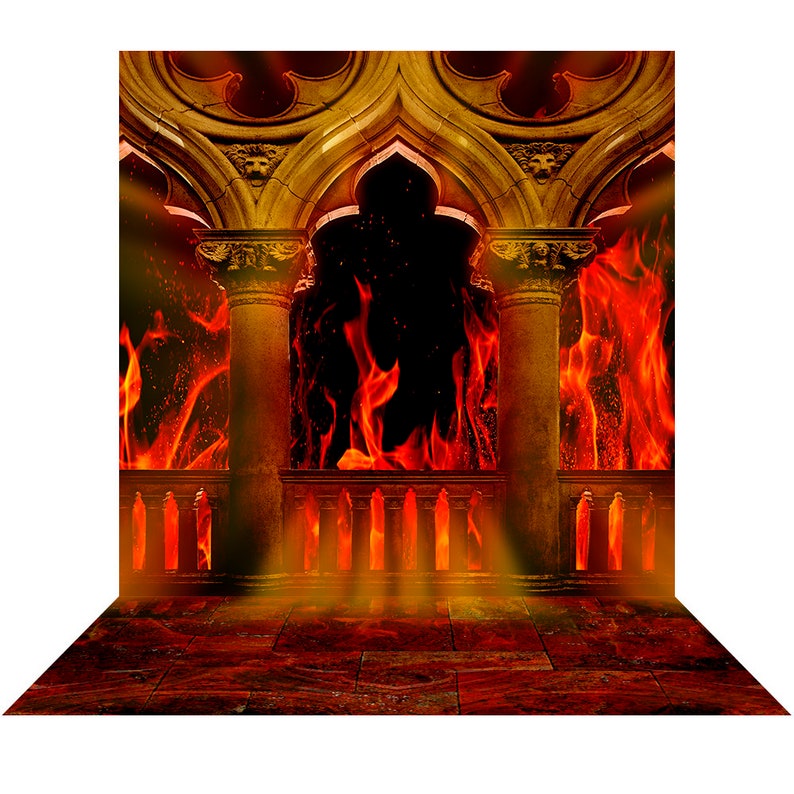Flame Dante's Inferno Fire Backdrop Heat Red Hot | Etsy