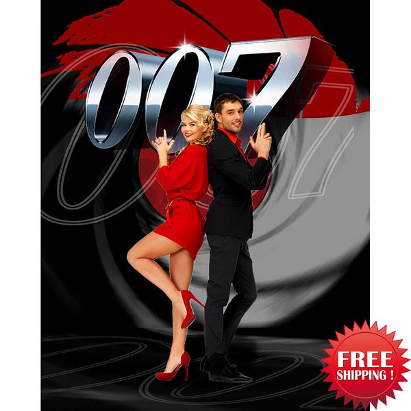 James Bond Backdrop - Etsy