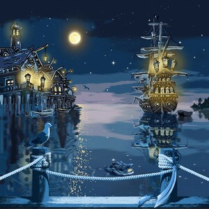 Peter Pan Backdrop, Neverland Birthday Party Photo Backdrop, Captain ...