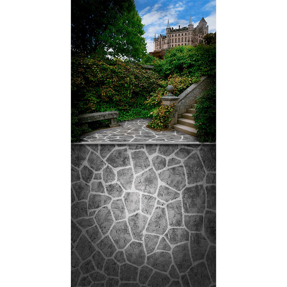 Castle Steps Backdrop Court Party Decor Castle Background - Etsy