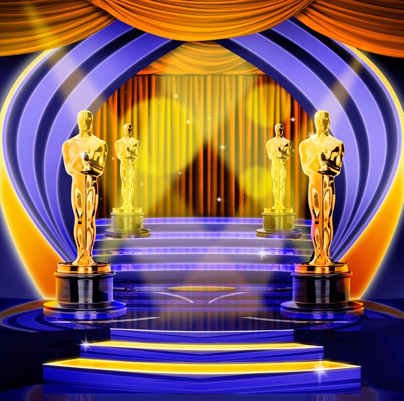 Oscars Photo Backdrop Paparazzi Limos and Starlets for | Etsy