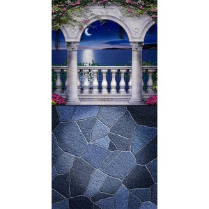 Mediterranean Magic Wedding Backdrop, Romantic Seaside, Party Decor ...