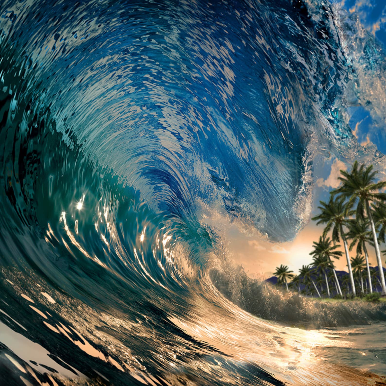 Wave Backdrop Birthday Photo Backdrop Surfing Backdrop - Etsy