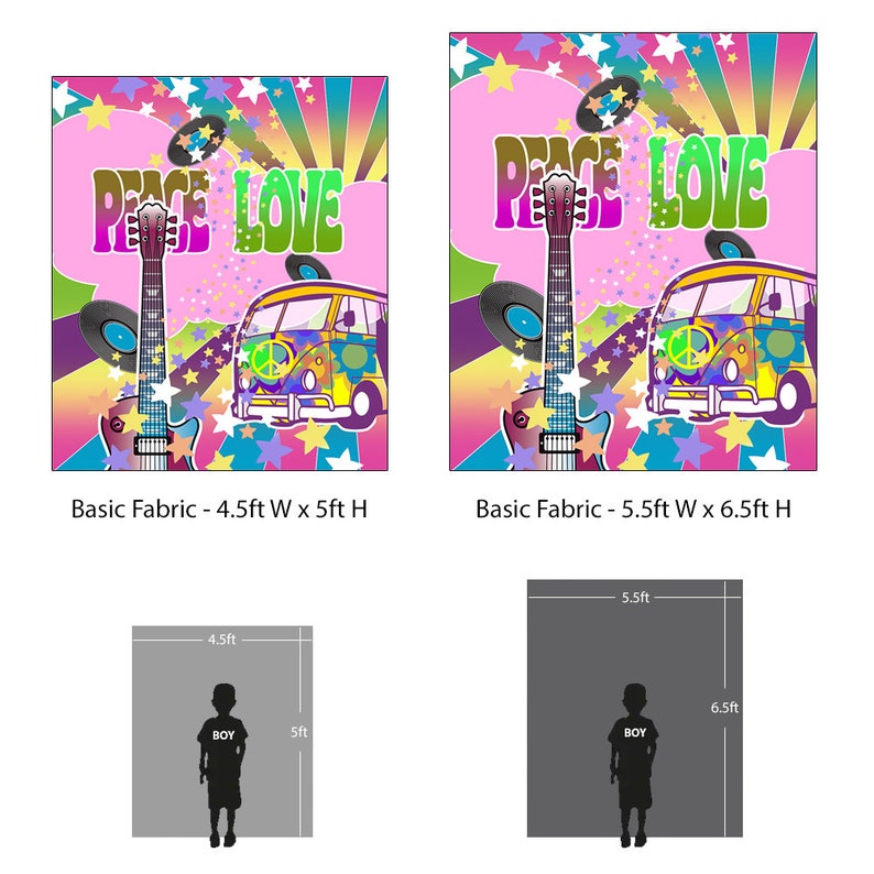 Hippy 60s Flower Power Photo Backdrop 60s Dance Party Decor - Etsy