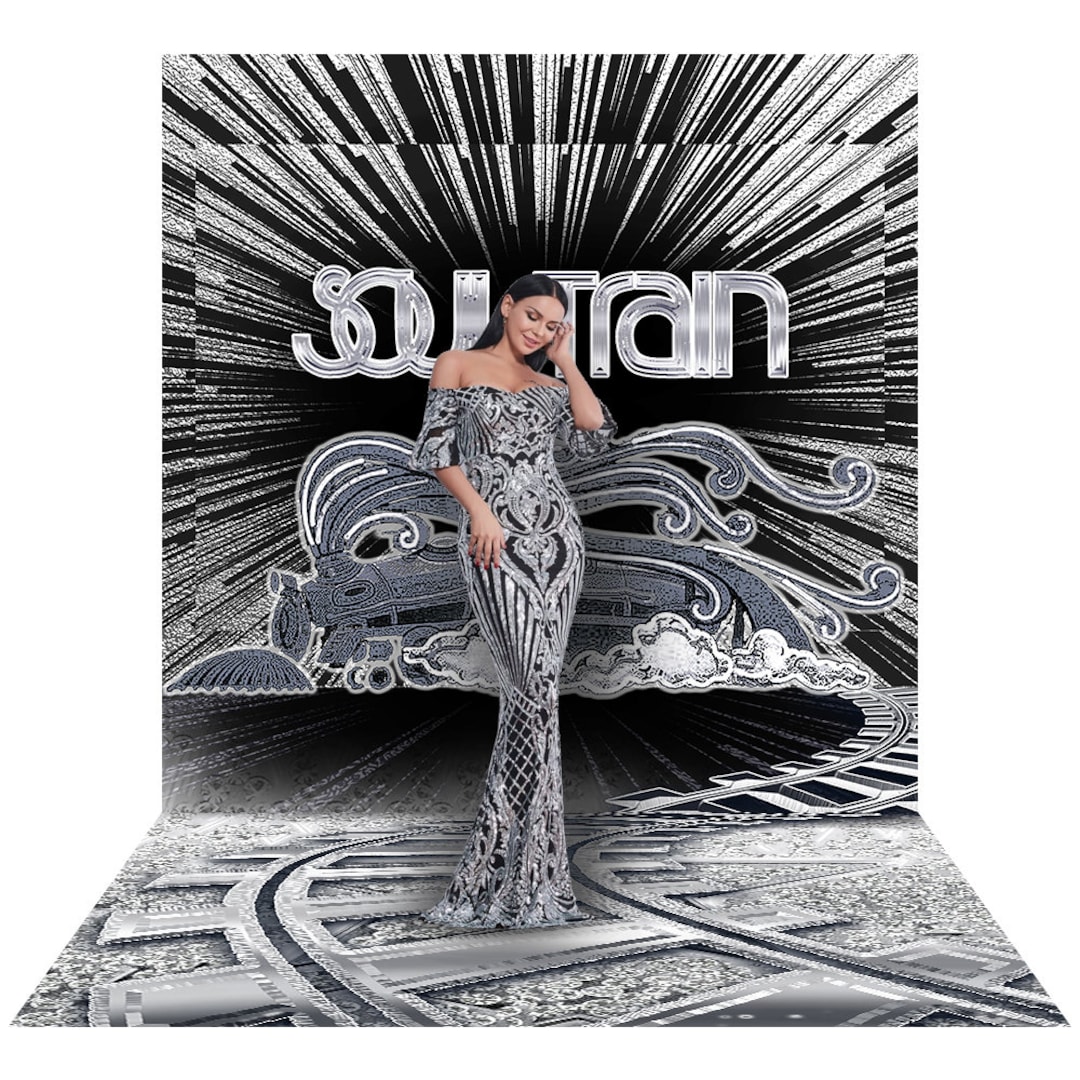 Soul Train Solid Silver Photo Booth Props, Homecoming Party Decorations ...