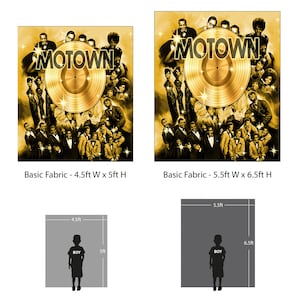 Motown Gold Event Backdrop Banner: 1960s Music Party Decoration - Etsy