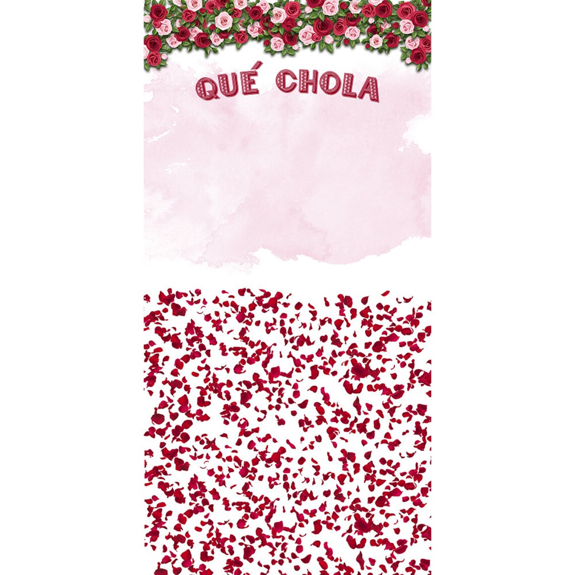 Chola Backdrop Rosas Rojas Photo Prop Latino Birthday Decor - Etsy