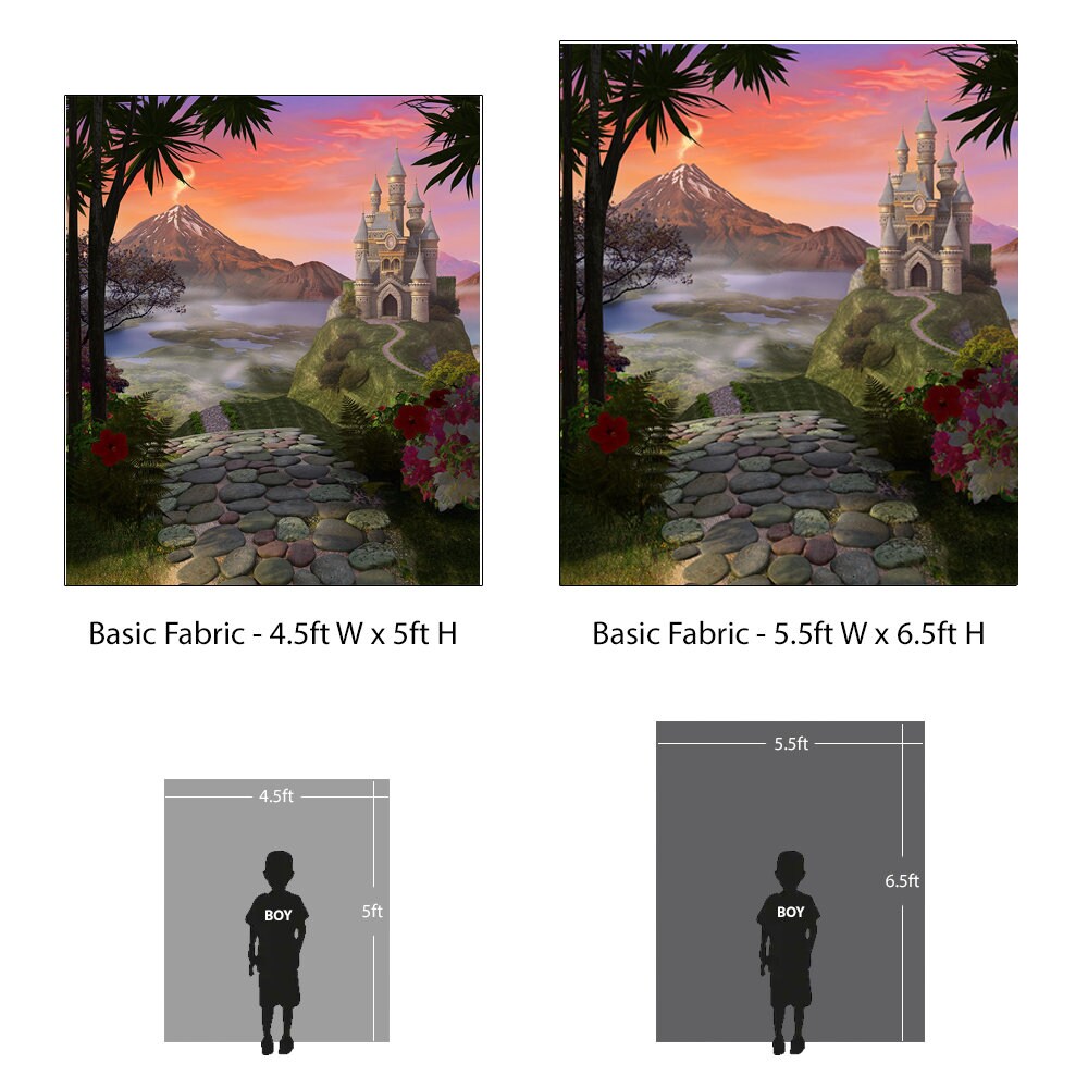 Fairytale Backdrop of Magical Castles Faeries a Party Decor | Etsy