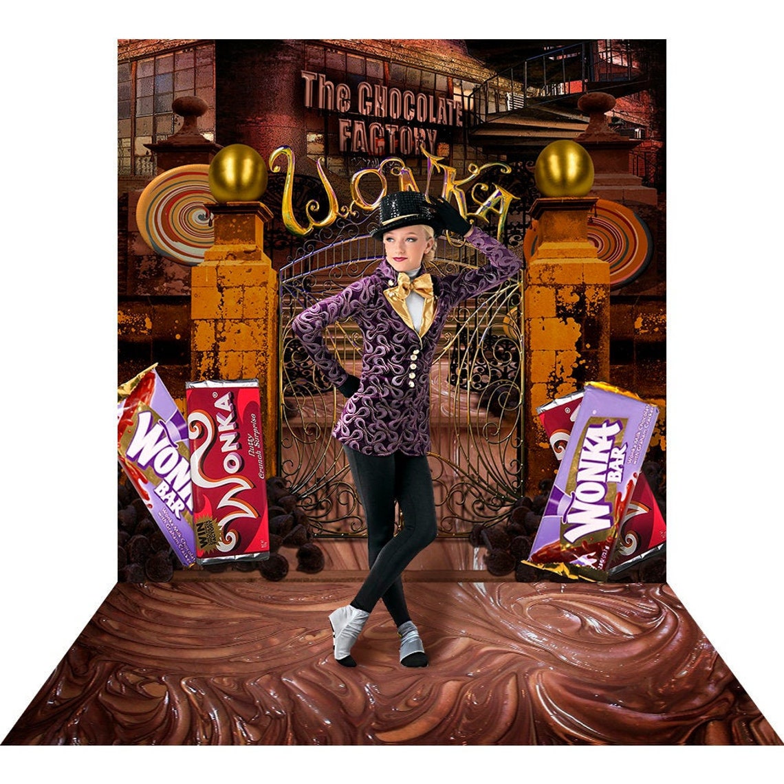 Willy Wonka Chocolate Factory Chocolate Bars Birthday Party | Etsy