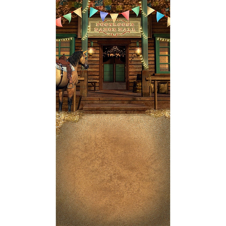 Western Dance Hall Backdrop, Photo Booth Event Photography Background ...