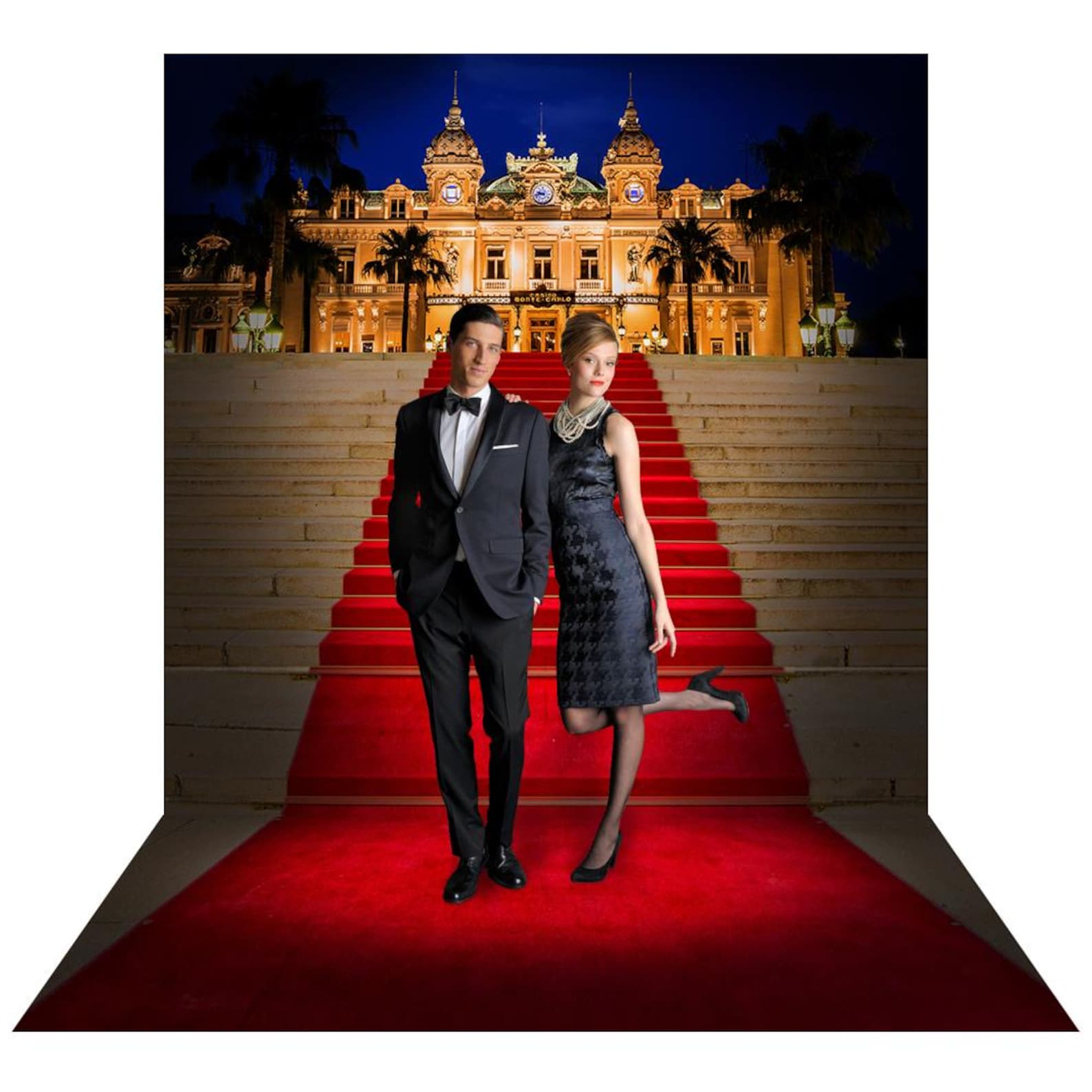 Monte Carlo Backdrop, Photo Booth Casino Night, Fabric Photography ...