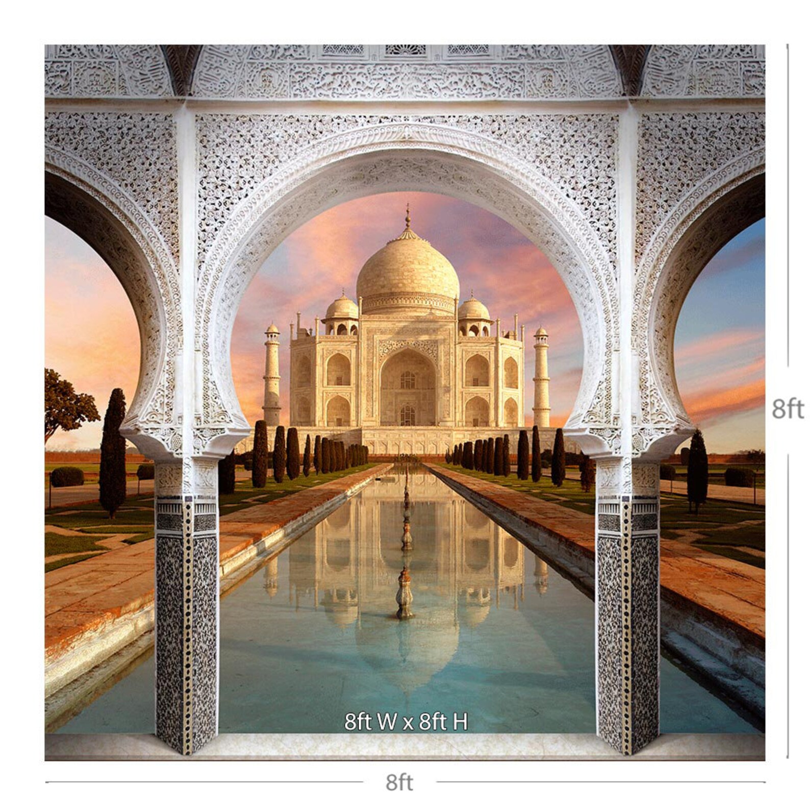 Taj Mahal Photo Backdrop, Indian Wedding, Diwali Party Prop - Etsy UK