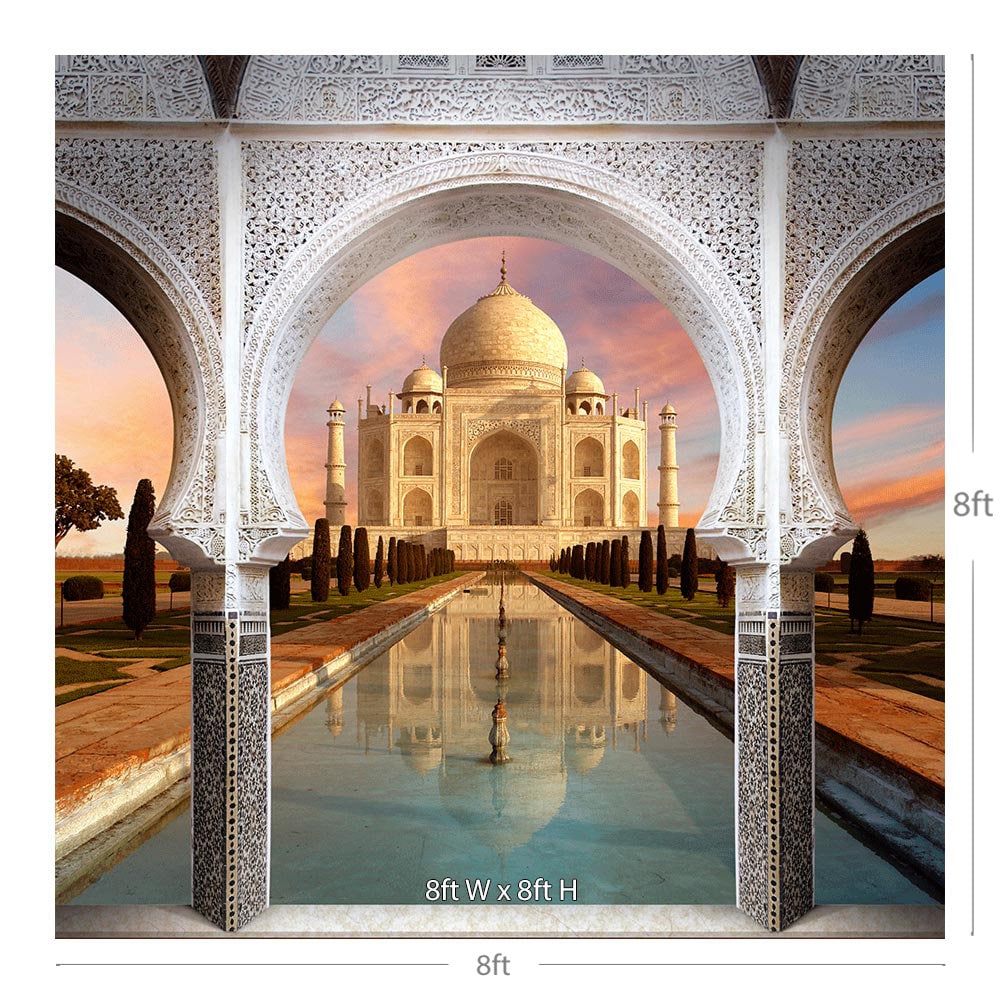 Taj Mahal Backdrop India Party Photo Backdrop Agra Scene | Etsy
