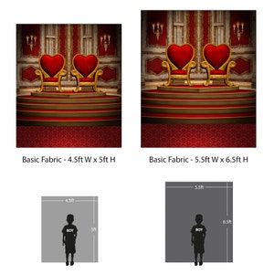 Throne of Hearts, Royal Court Backdrop, Photo Backdrop for King and ...
