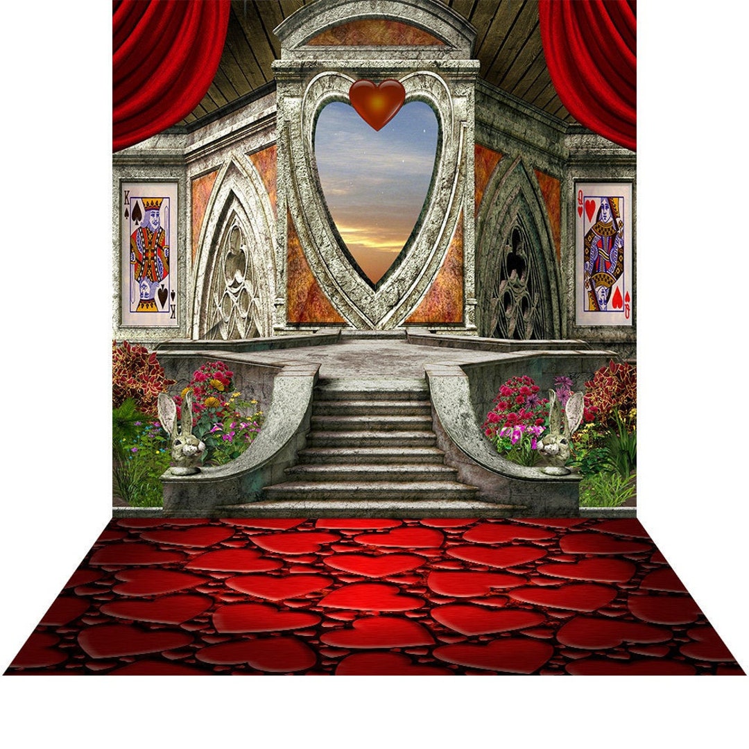 Queen of Hearts Unbirthday Photo Backdrop, King of Spades Homecoming ...